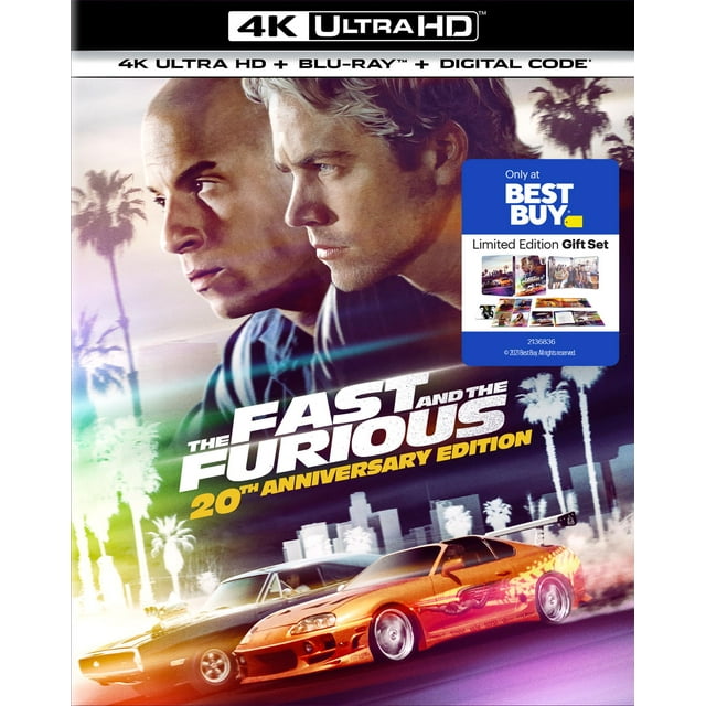 The Fast and the Furious - 20th Anniversary Limited Edition Steelbook ...