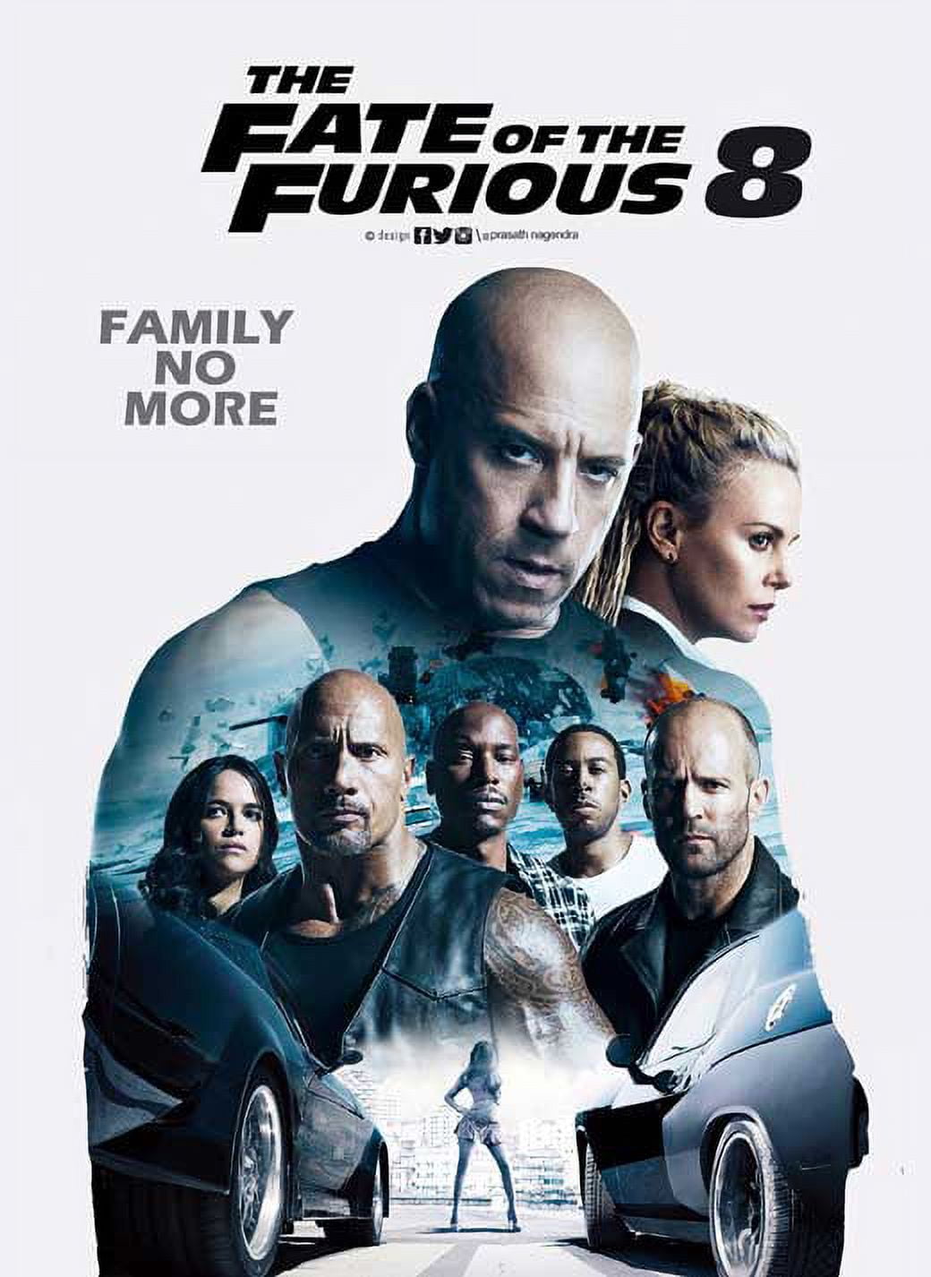 The Fate of the Furious - Movie Poster (Style B) (11" x 17 ") (2017 ...