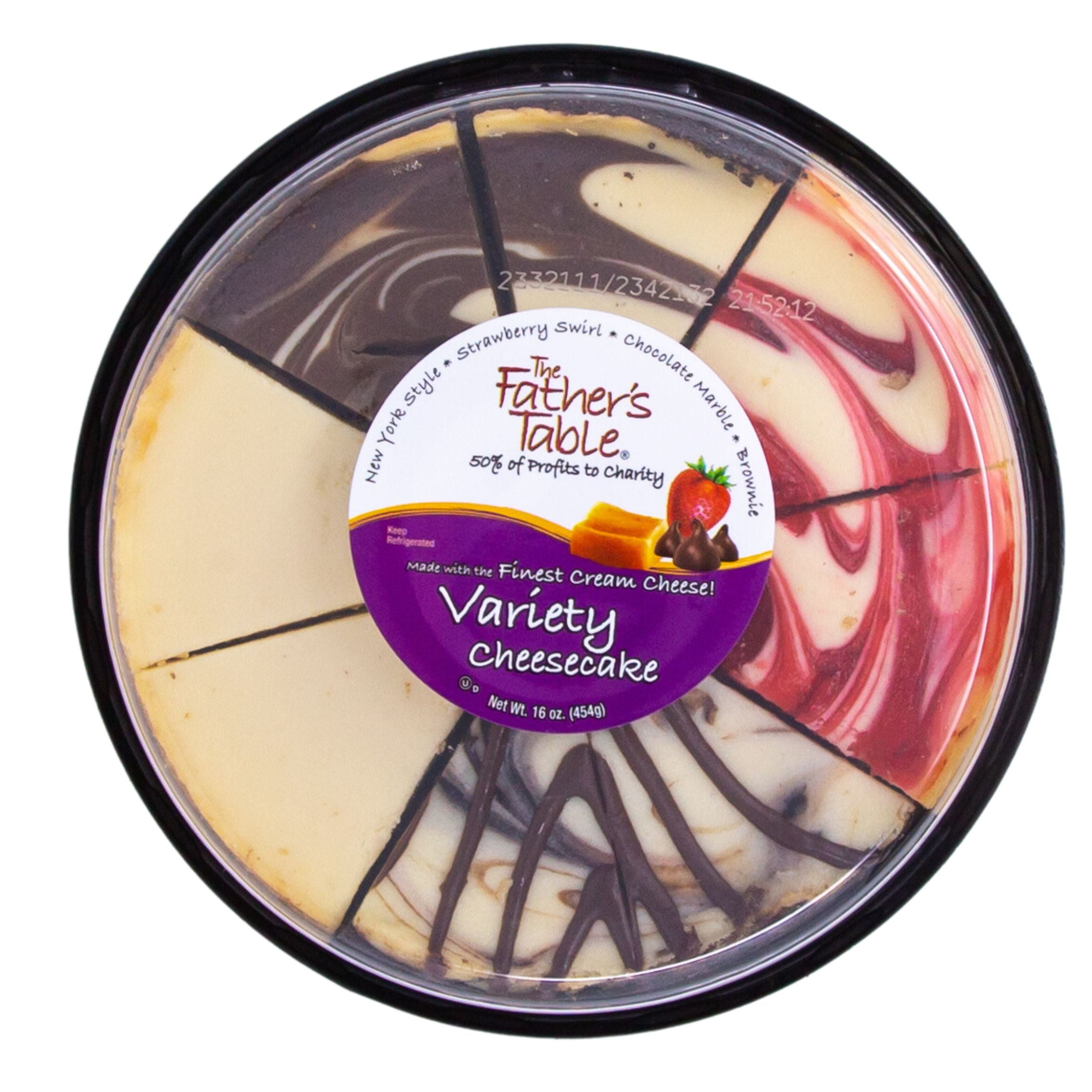 The Father's Table Cheesecake Variety, Refrigerated 16 oz Plastic Tray ...