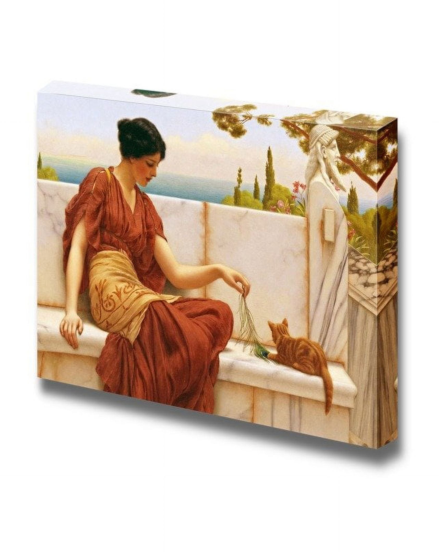 The Favourite (or The Tease) by John William Godward Famous Fine Art ...