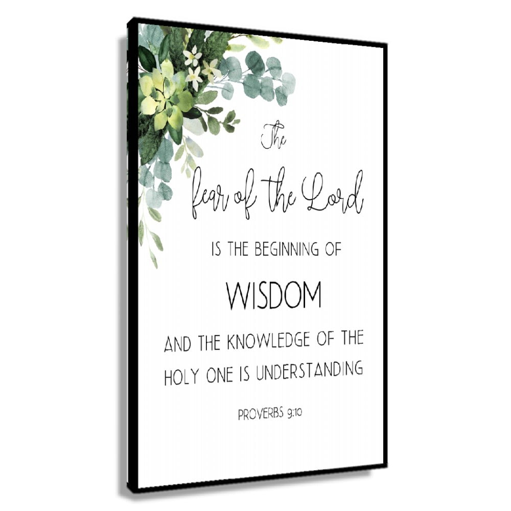The Fear of The Lord Is The Beginning of Wisdom - Proverbs 910 Print ...