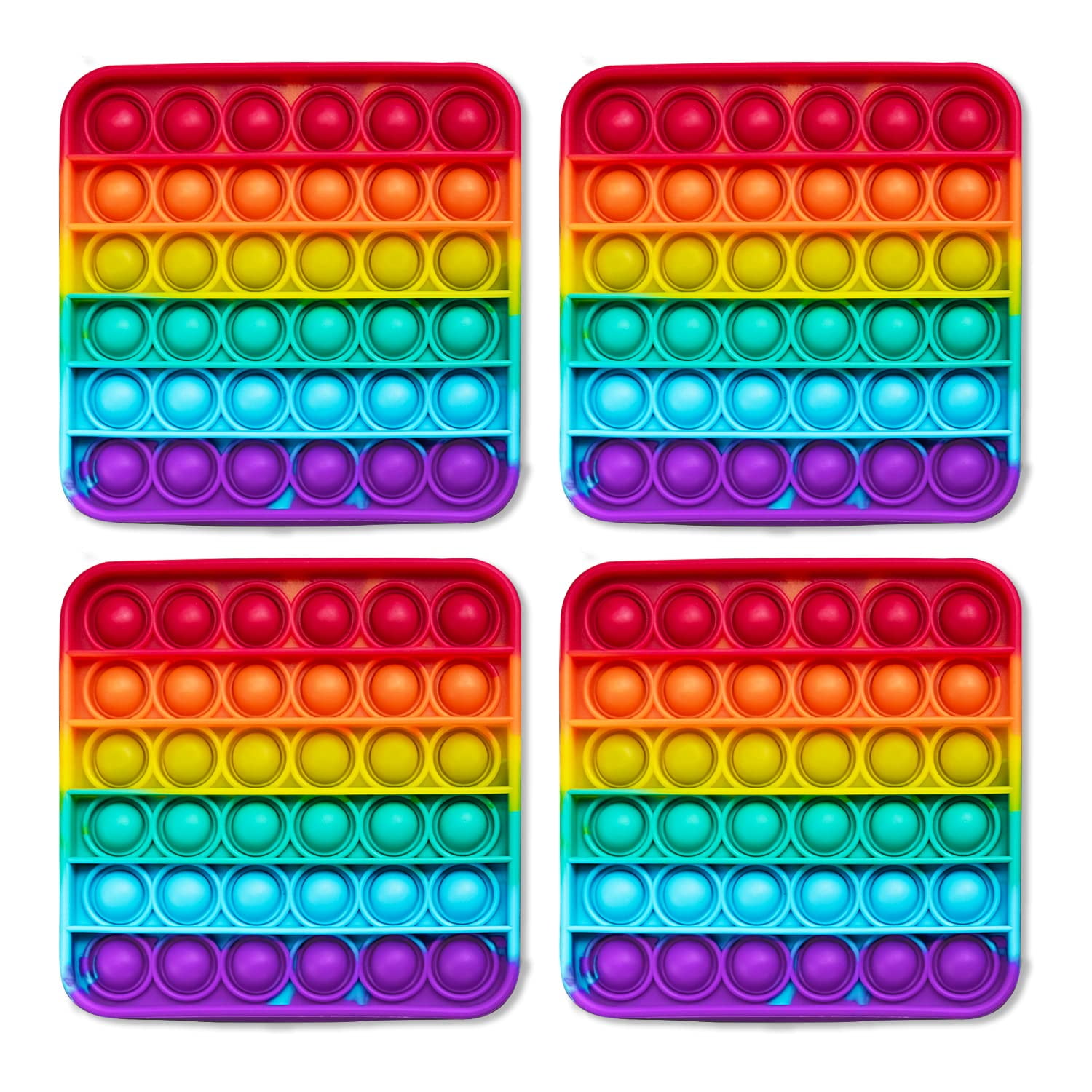 The Fidget Game Popping Mats (4 Pack) - Sensory Toys for Kids for ...