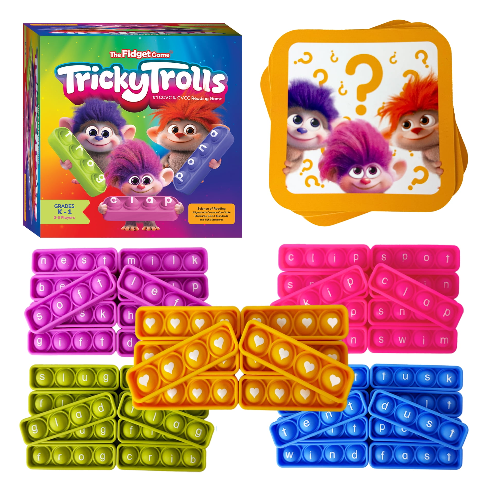 The Fidget Game Tricky Trolls Educational Game - Walmart.com