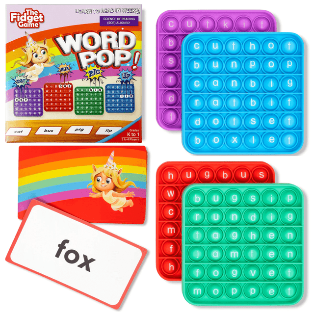 The Fidget Game Word Pop CVC Words: Reading & Phonics Interactive and ...