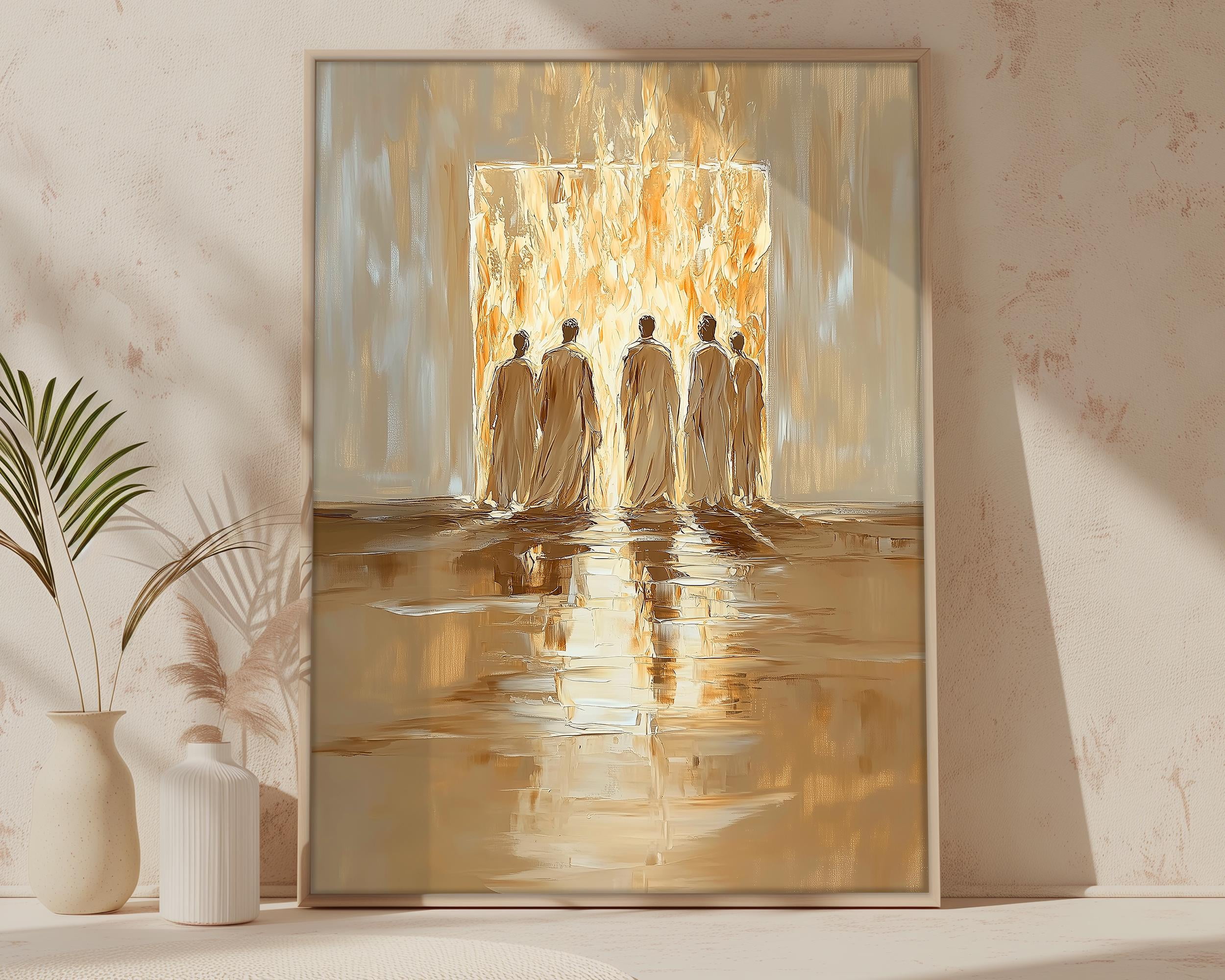 The Fiery Furnace , Bible Art, Jesus, Christian Print Jesus Poster ...