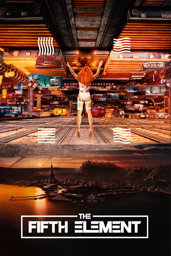 The Fifth Element 1997 Movie Poster 24x36 Bruce Willis Milla Jovovich ...