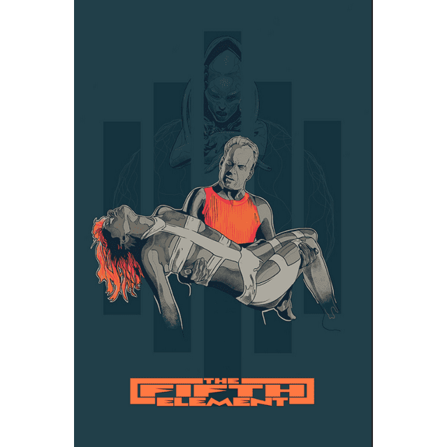 The Fifth Element 1997 Movie Poster 24x36 Bruce Willis Milla Jovovich ...
