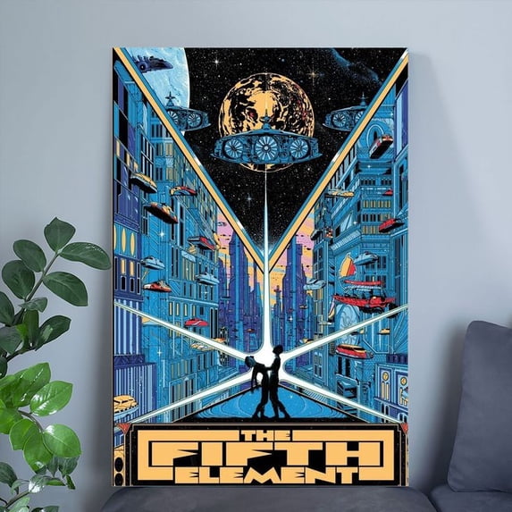 The Fifth Element Movie Poster Bruce Willis Print Alternate Version ...