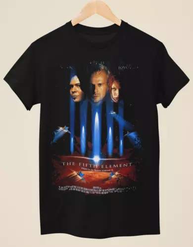 The Fifth Element - Movie Poster Inspired Unisex Black T-Shirt Hot ...