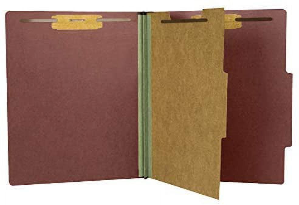 The File King Brick Red Pressboard Classification Partition File Folder ...