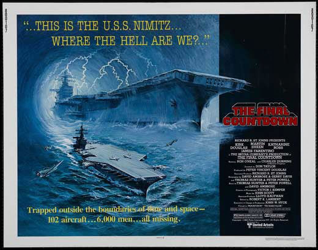 The Final Countdown - movie POSTER (Half Sheet Style A) (22" x 28 ...