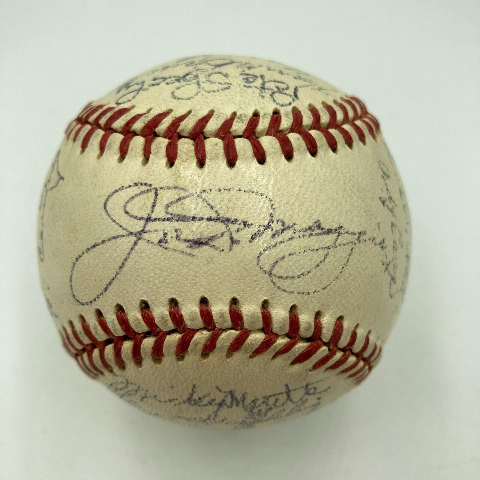 The Finest 1951 Yankees WS Champs Team Signed Baseball Mickey Mantle ...