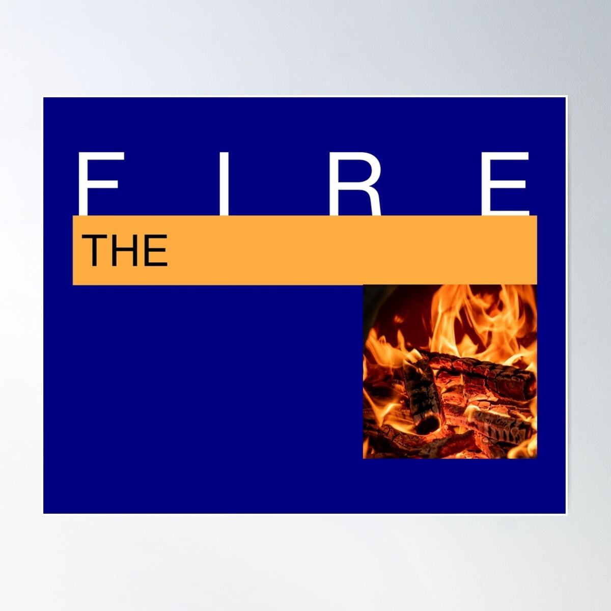 The Fire Poster Wall Art, Modern Wall Decor For Living Room Bedroom ...