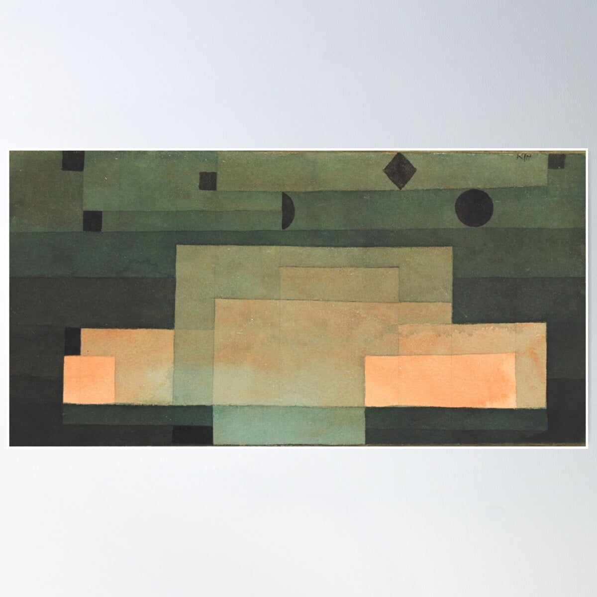 The Firmament Above The Temple, Paul Klee Poster Wall Art, Modern Wall ...