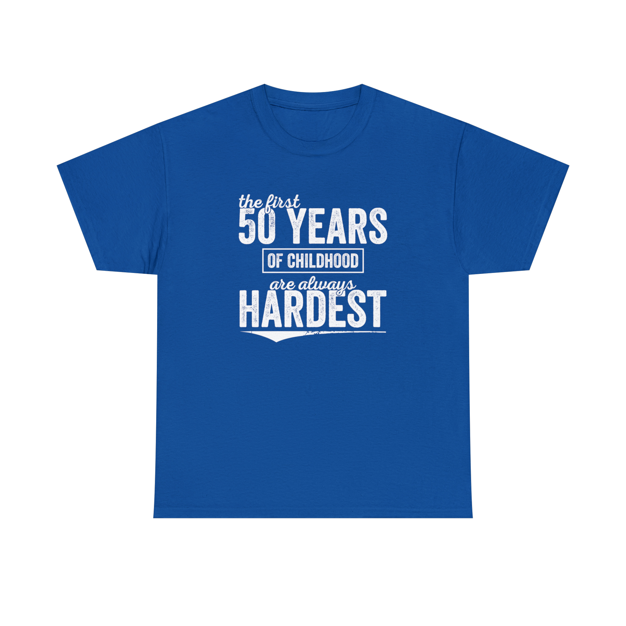The First 50 Years Of Childhood Are Always Hardest, Birthday Shirt -ID ...