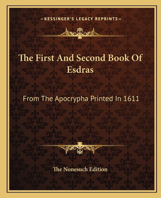 The First And Second Book Of Esdras (Paperback) - Walmart.com