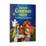 The First Christmas Night: A Nativity Coloring Book Nativity Scenes ...