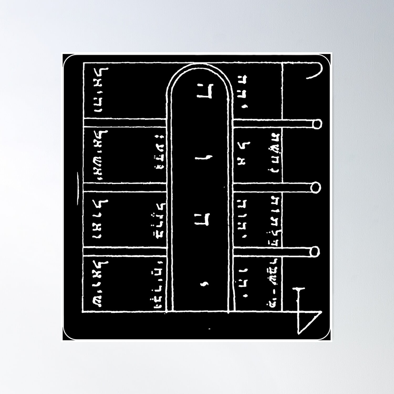 The First Pentacle Of The Moon King Solomon Seal Poster Wall Art ...