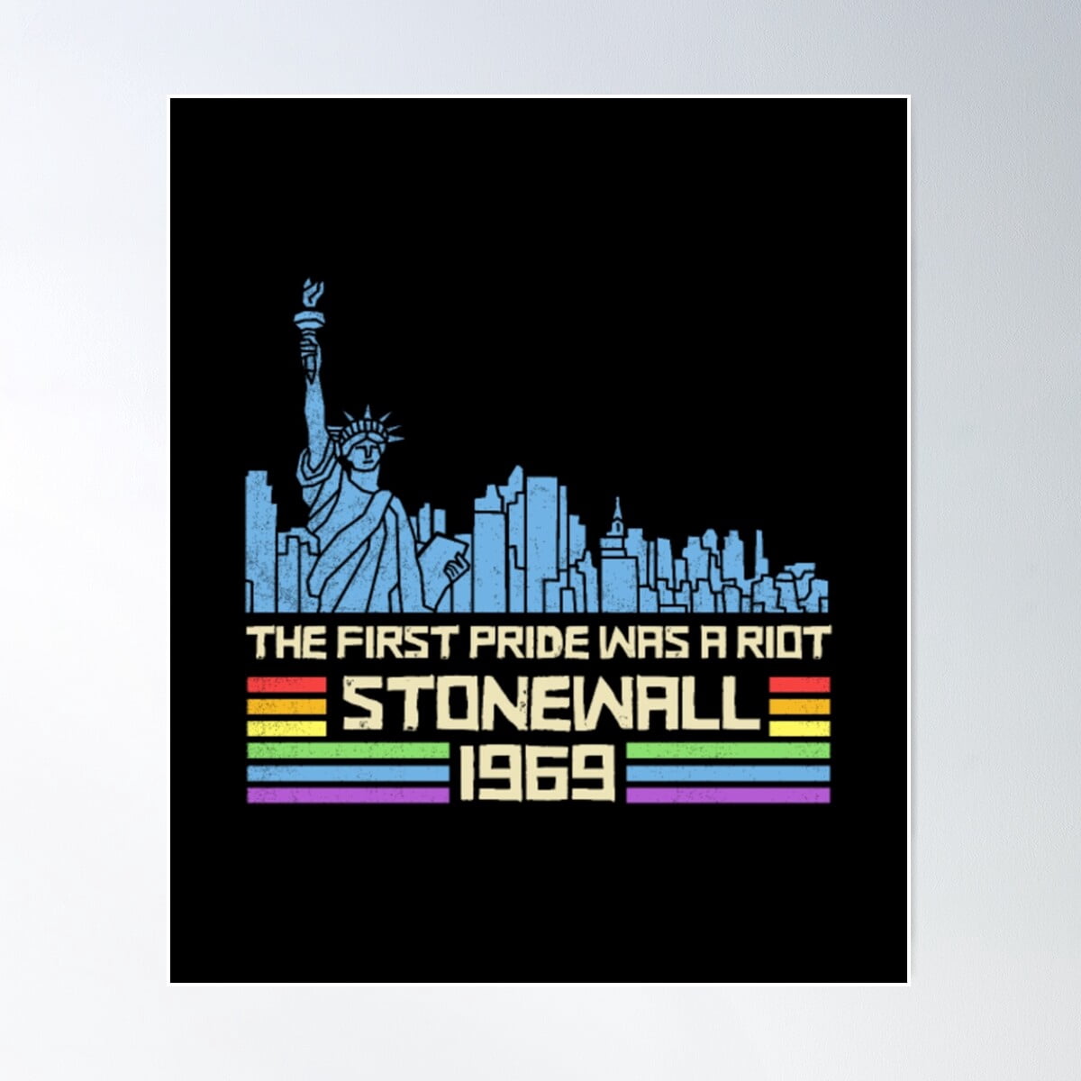 The First Pride Was A Riot Shirt Stonewall Poster Wall Art, Modern Wall ...