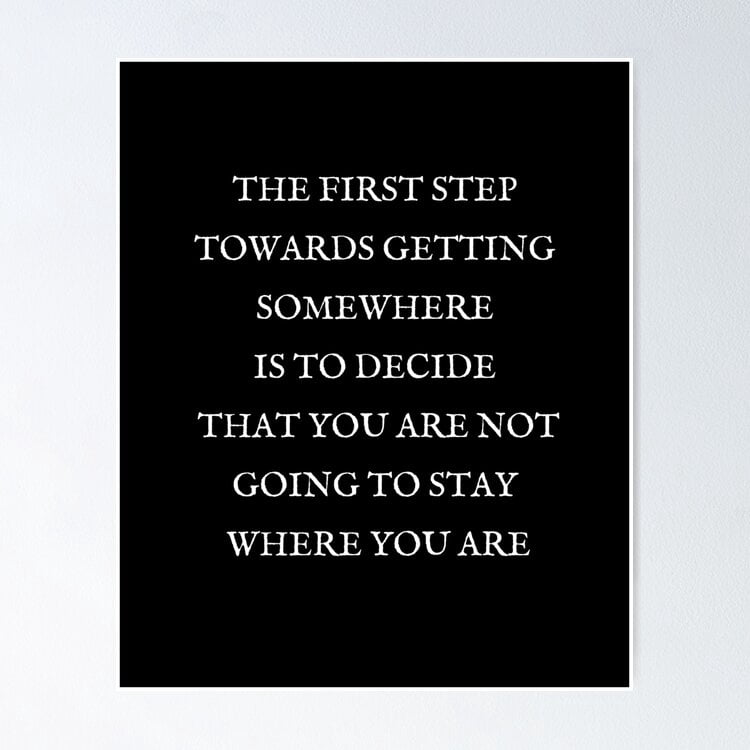 The First Step Poster- Unframed Poster | Wall Art | Perfect For Home ...