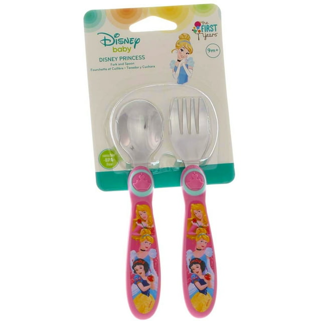 The First Years Disney Easy Grasp Flatware, Disney Princess (1 Pack ...