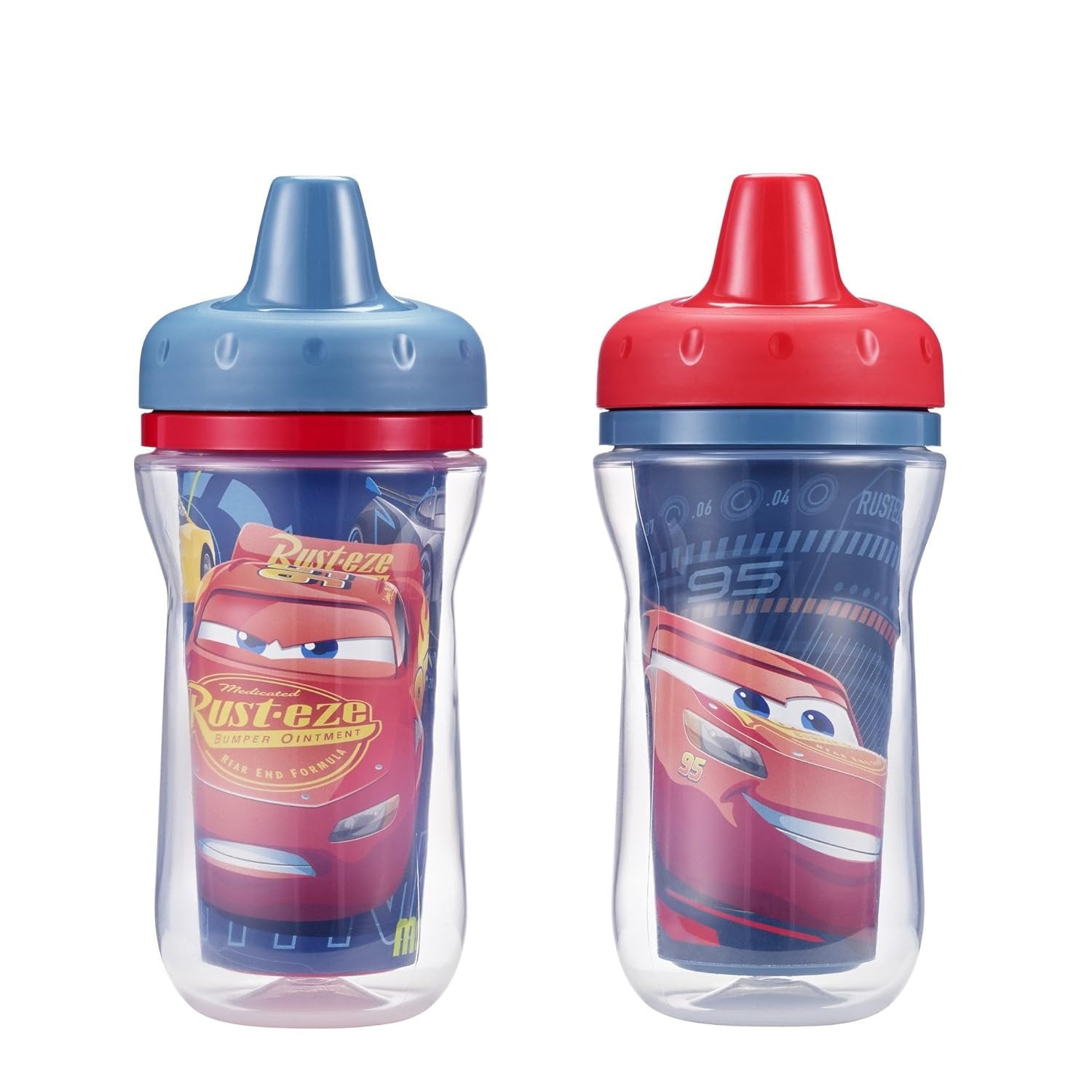 The First Years Insulated, Spill-Proof, Toddler Sippy Cups, Cars Design ...