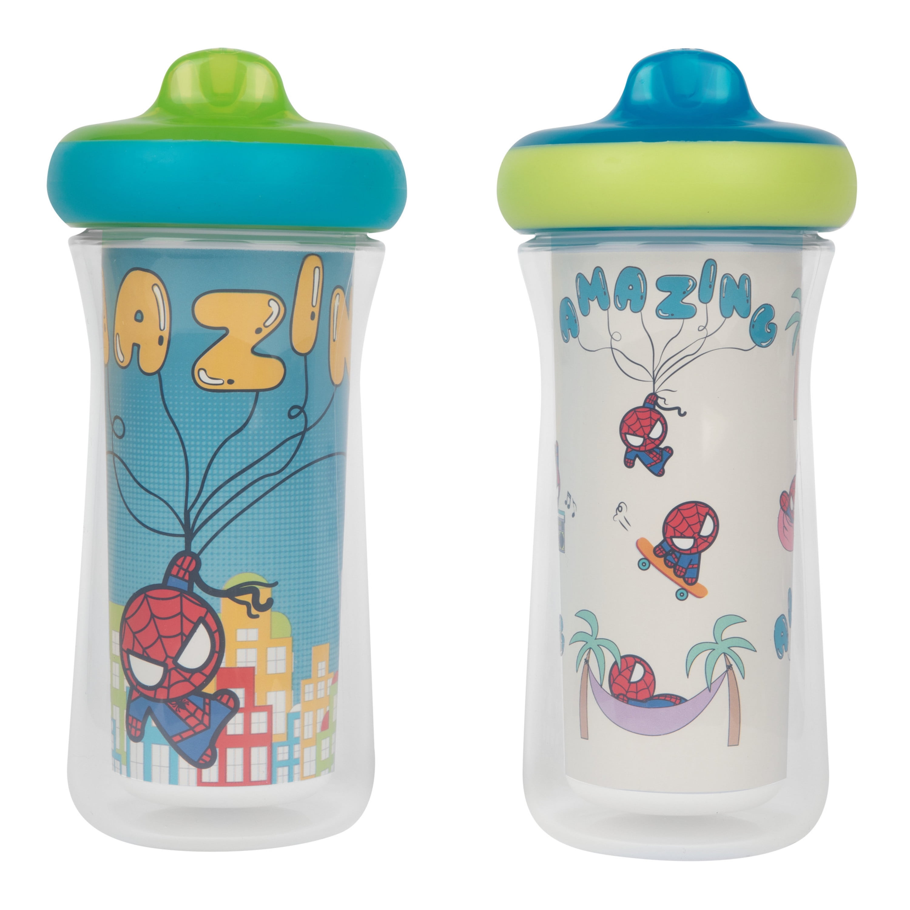 The First Years Marvel Insulated Sippy Cups, 9 Ounces – 2 Pack ...