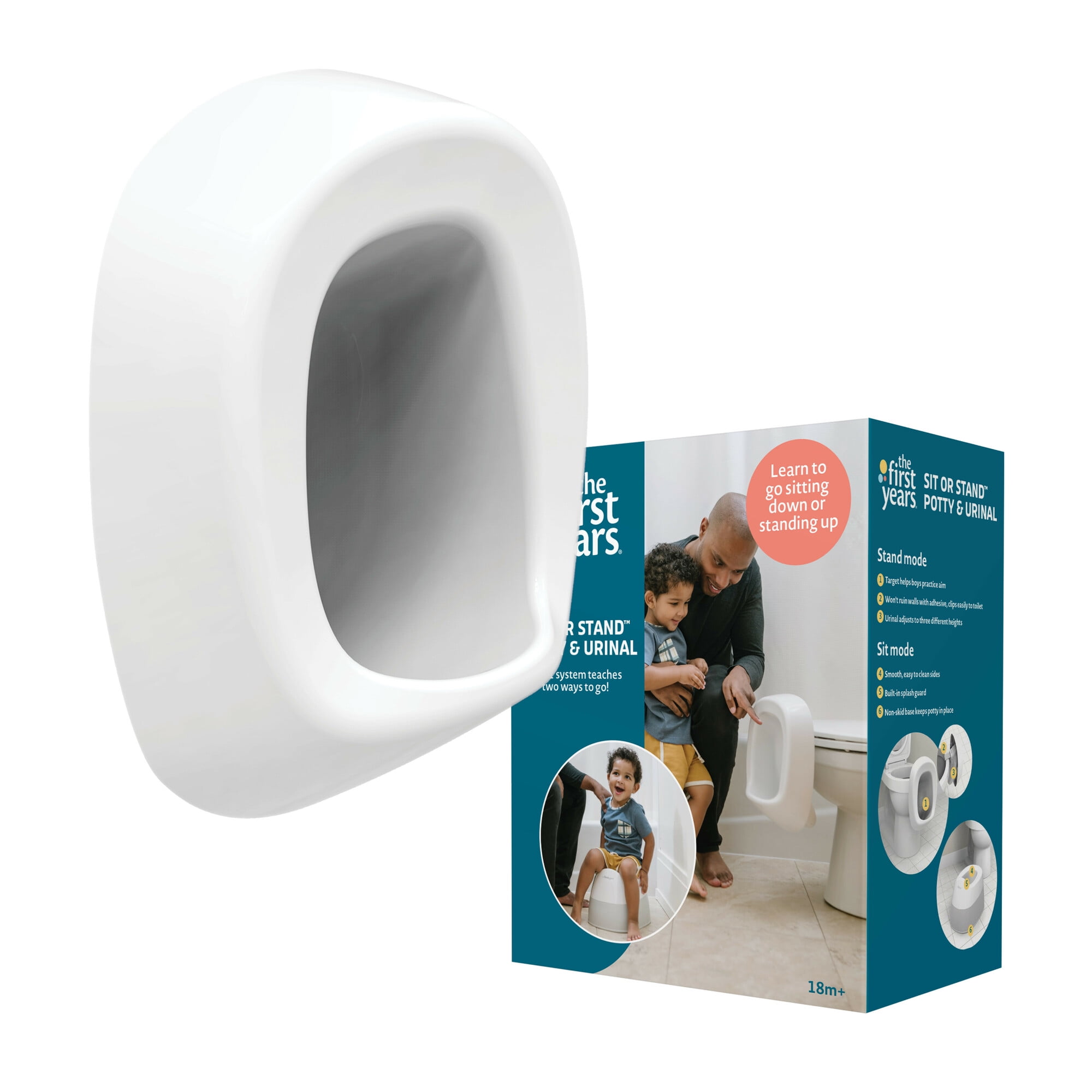 The First Years Sit or Stand Potty & Urinal 2-in-1 Training System with ...