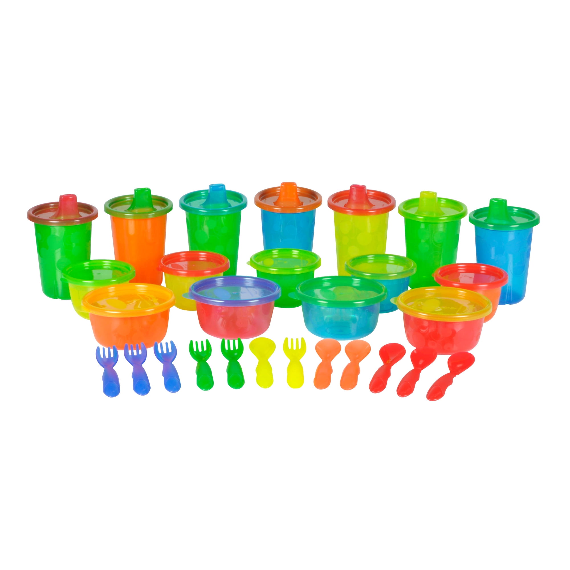The First Years Take & Toss Bowl, Sippy Cup and Silverware Set Variety ...