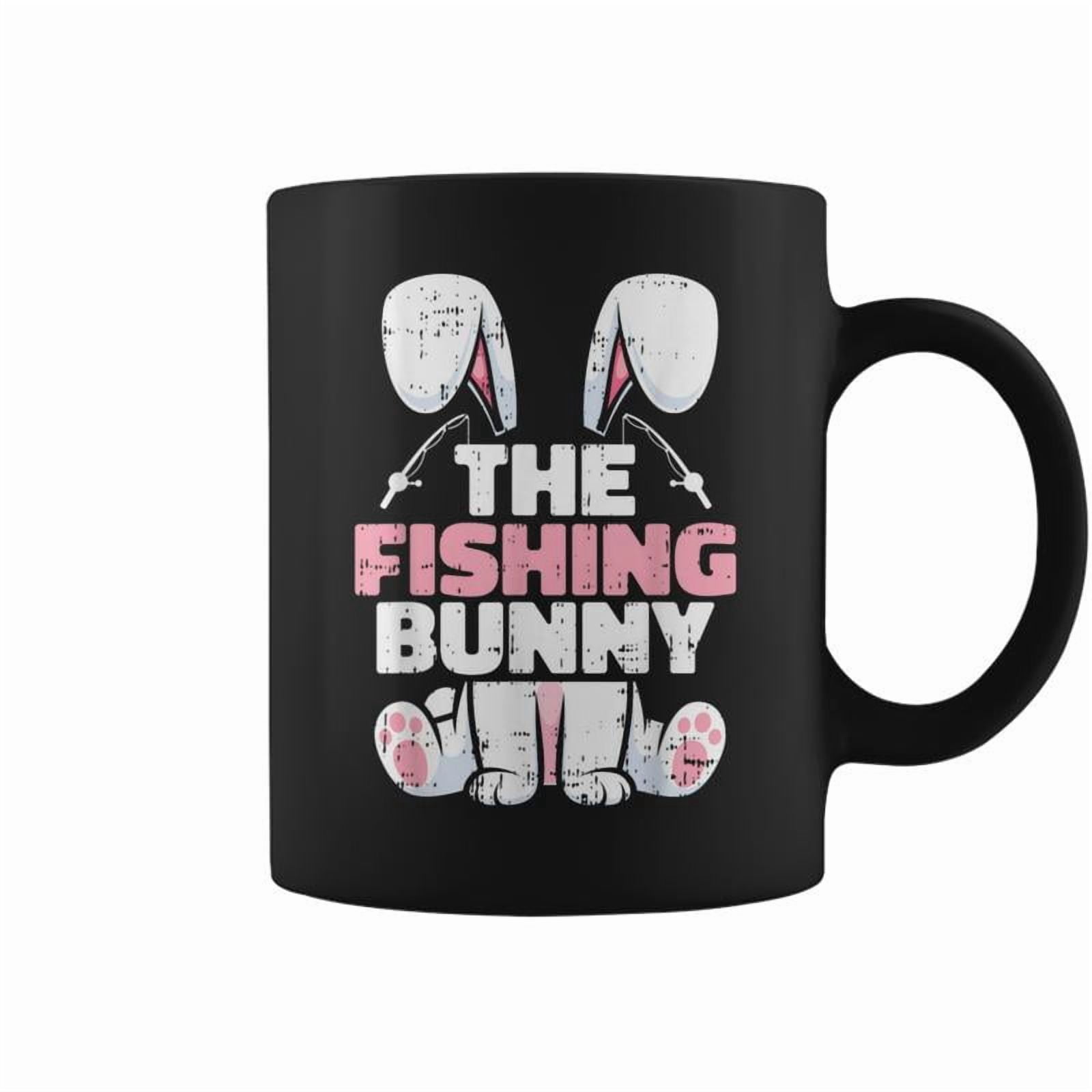The Fishing Bunny Easter Family Matching Spring Men Coffee Mugs ...