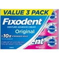 The Fixodent Complete Original Denture Adhesive Cream (2.4 fl. oz., 3 ...