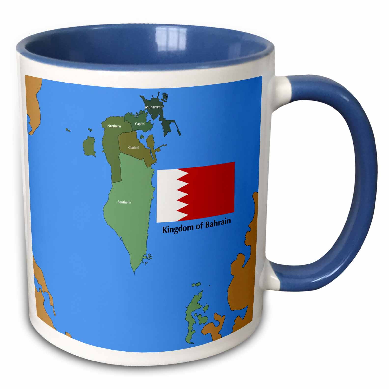 3drose, the Flag and Map of the Persian Gulf Country, Kingdom of ...