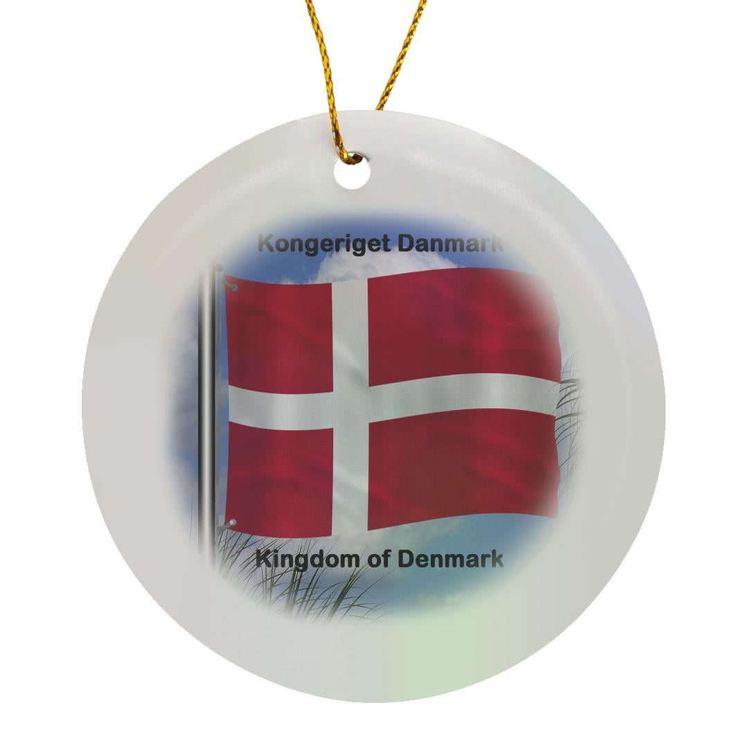 3drose, the Flag of Denmark Waving Against the Sky with the Kingdom of ...