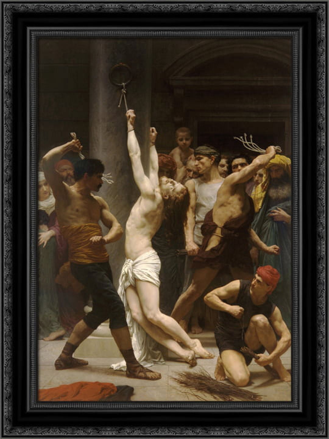 The Flagellation of Our Lord Jesus Christ 19x24 Black Ornate Wood ...