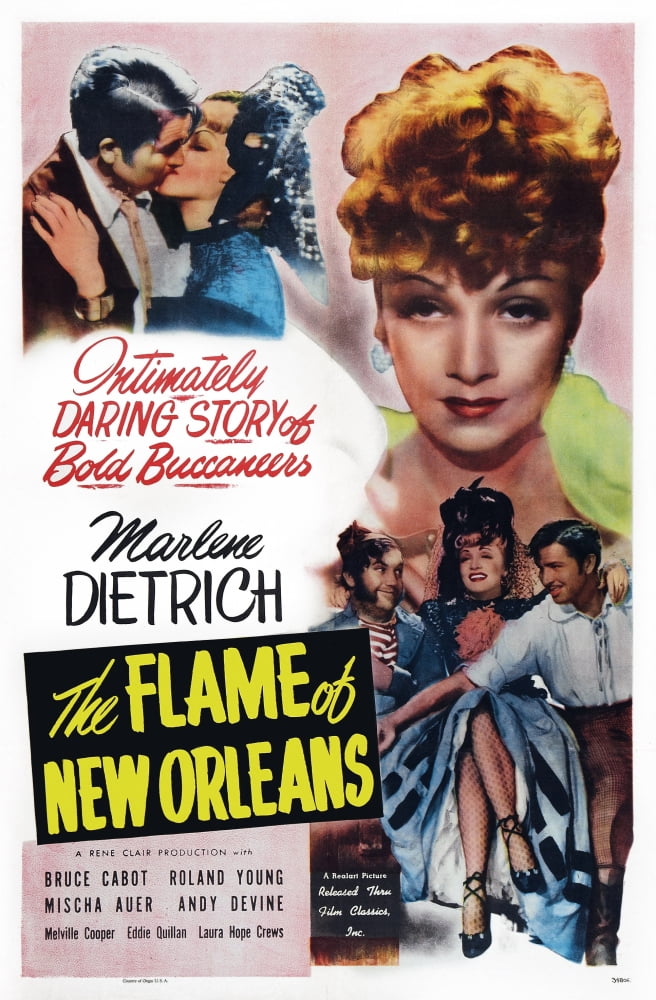The Flame Of New Orelans Us Poster Art Bottom From Left: Andy Devine Marlene Dietrich Bruce ...