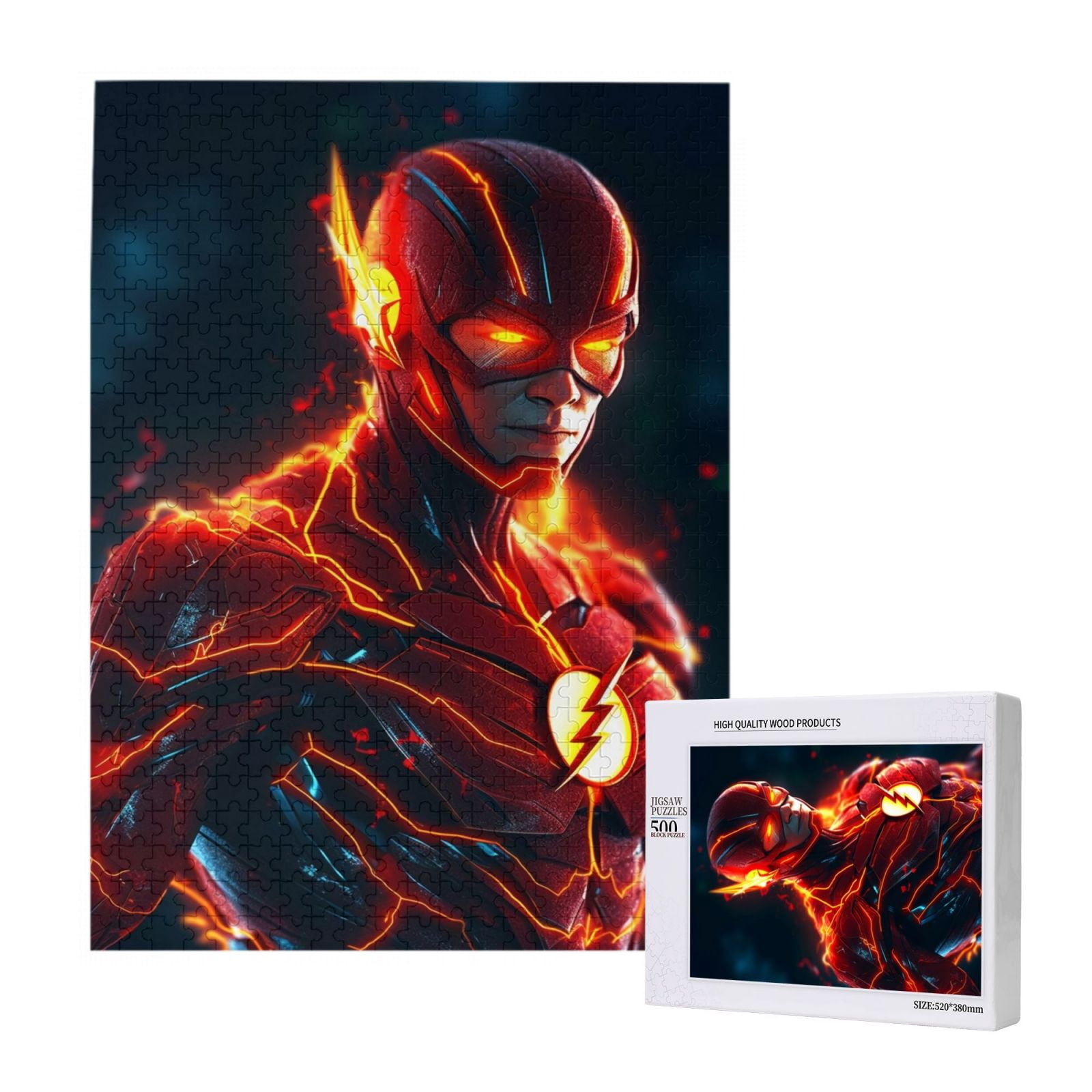 The Flash 1000 Piece Jigsaw Puzzle for Kids Adults, Colorful Poster ...