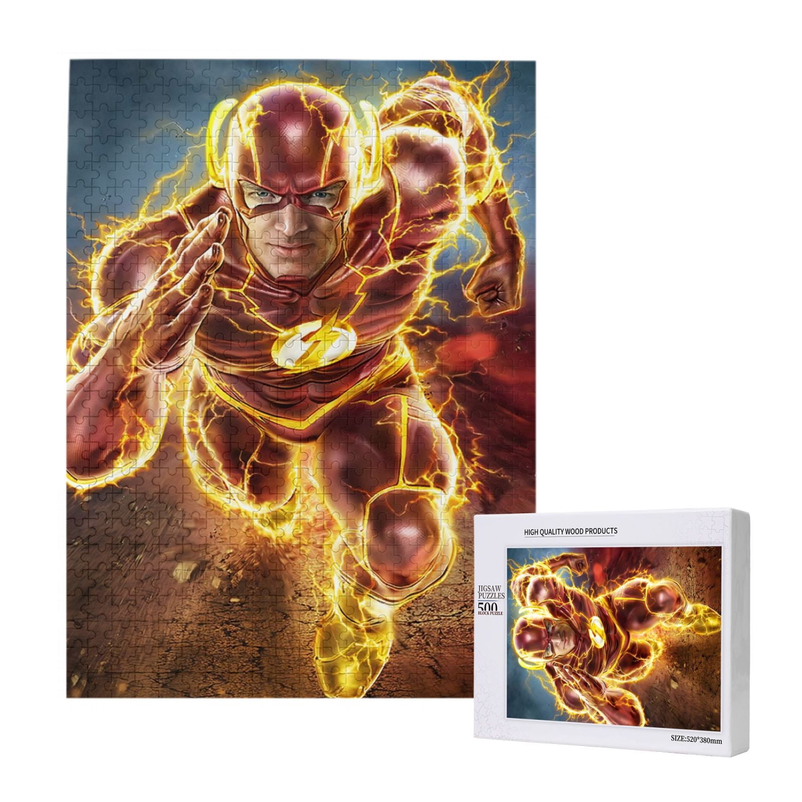 The Flash 300 Piece Jigsaw Puzzle for Kids Adults, Colorful Poster ...