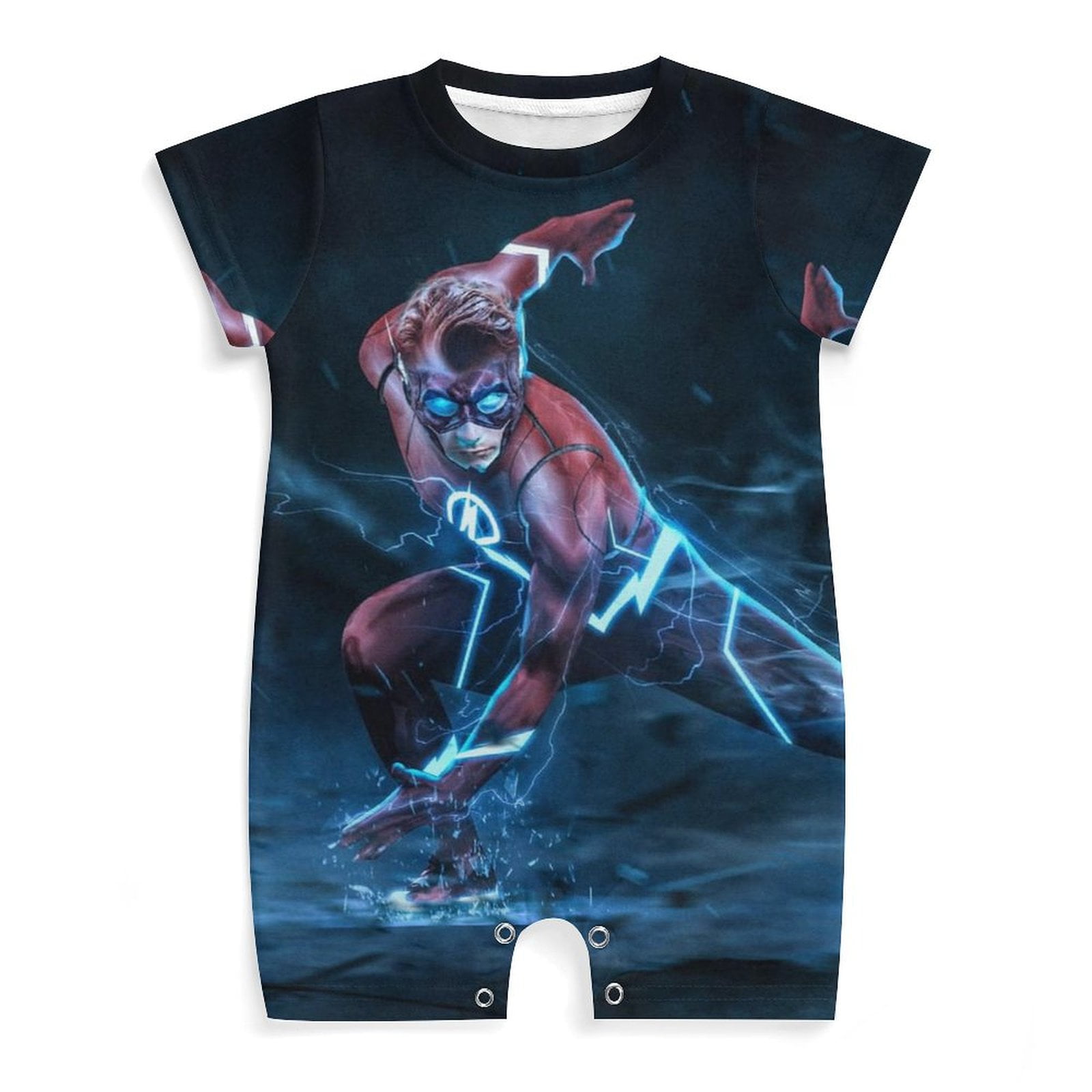The Flash Baby Boy Girl Short Sleeve Romper Clothing Set Print Cartoon ...