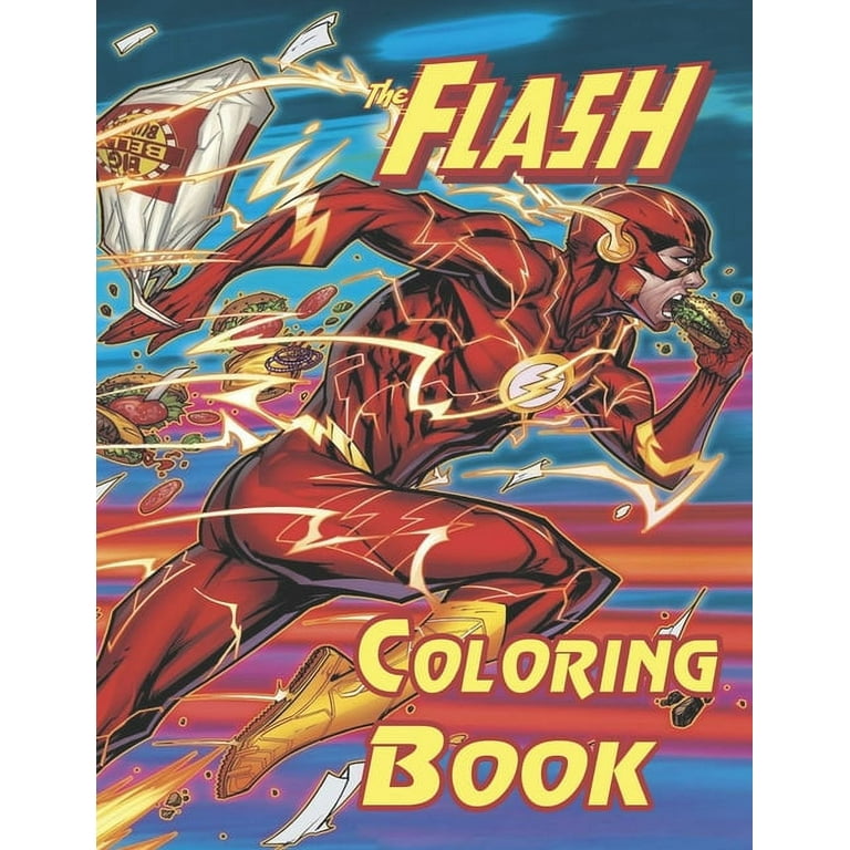 flash superhero coloring pages for kids