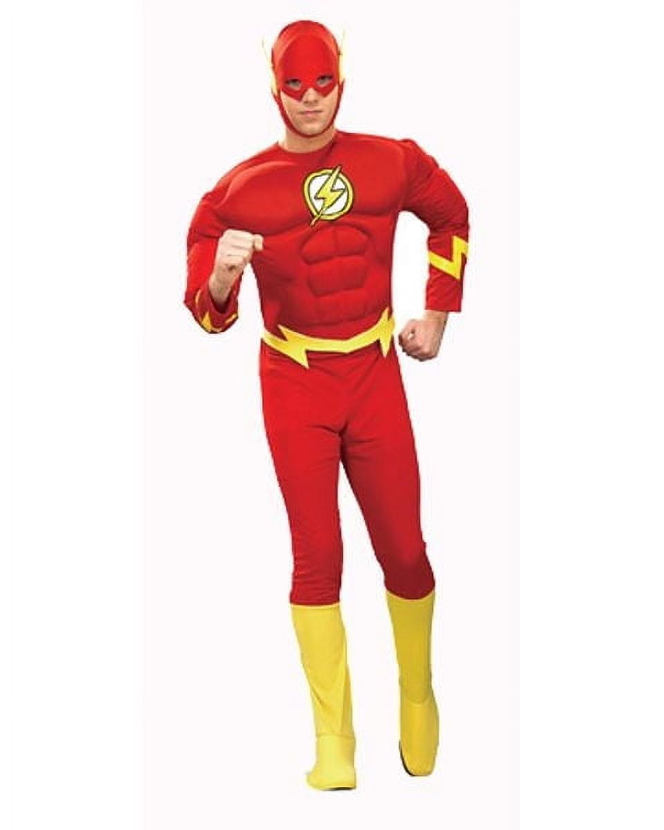 DC Heroes The Flash Deluxe Muscle Chest Costume for Adults by Rubies ...