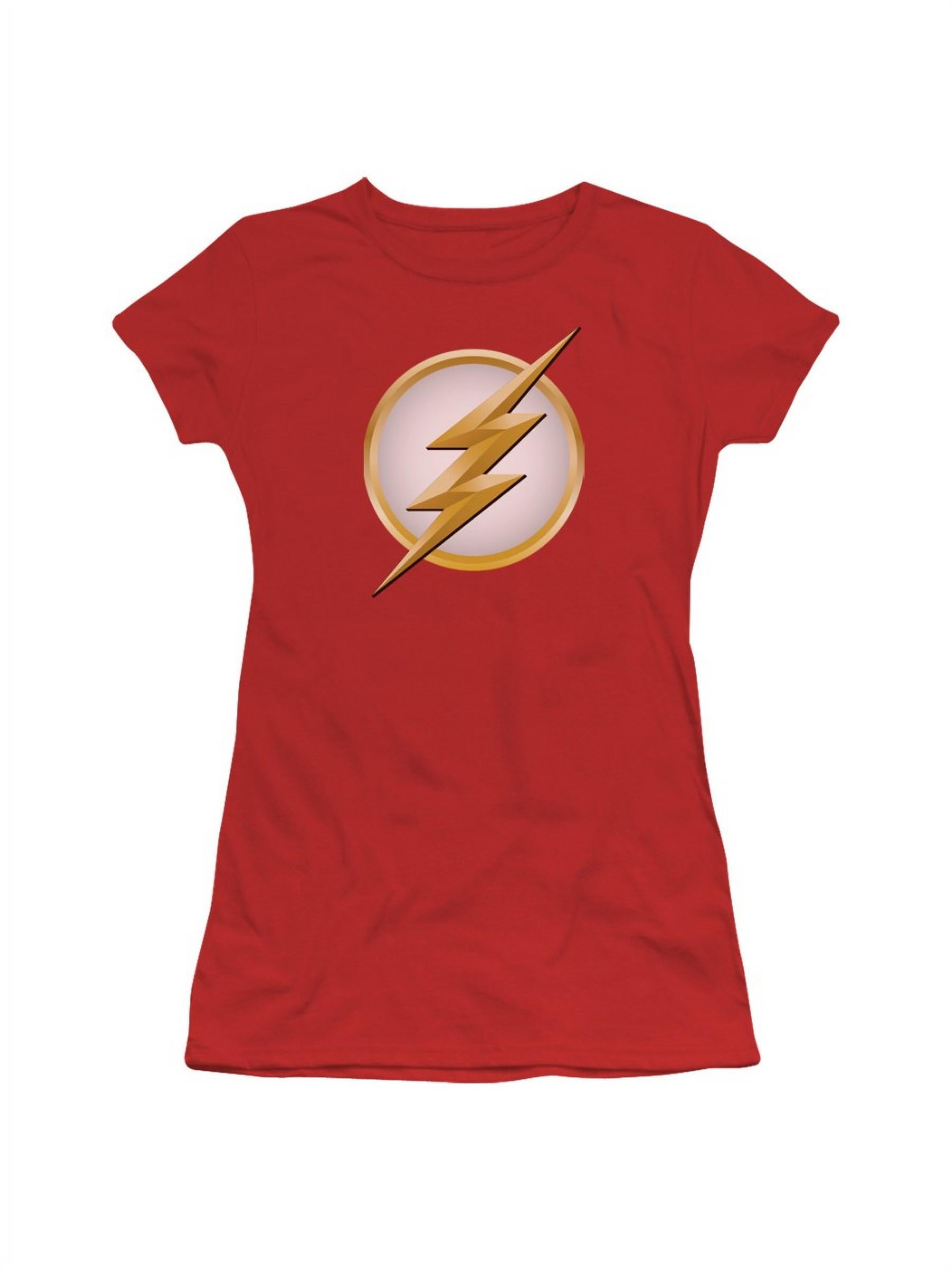 The Flash DC Comics TV Series Flash New Logo Juniors Sheer T-Shirt Tee ...