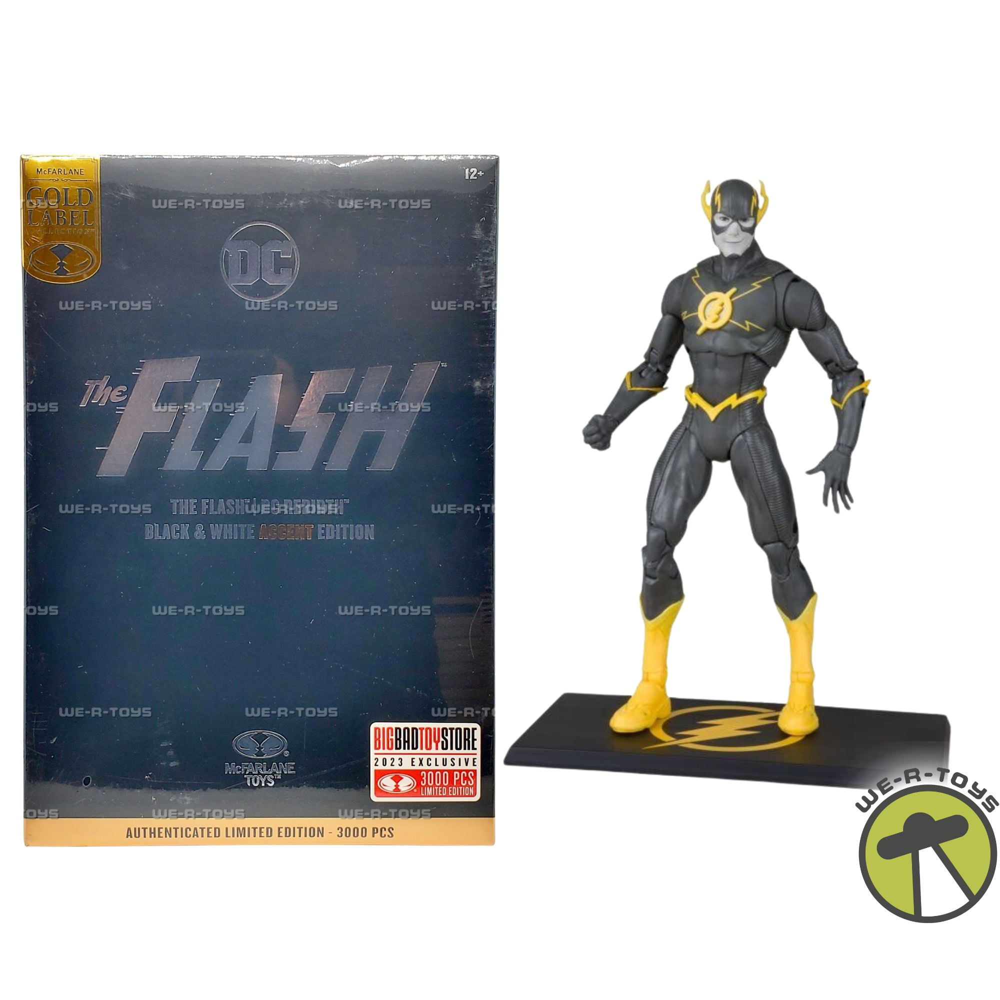 The Flash DC Rebirth Black and White Accent Edition Figure 2023 ...