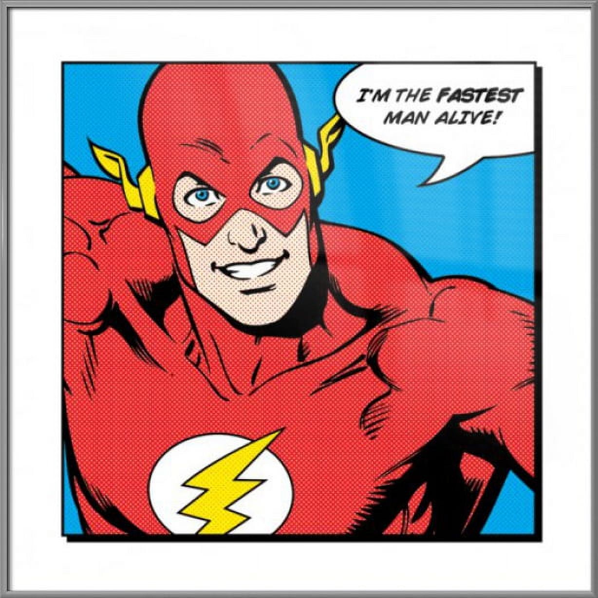 The Flash - Framed Marvel Comics Pop-Art Poster / Art Print (Quote: I'm ...