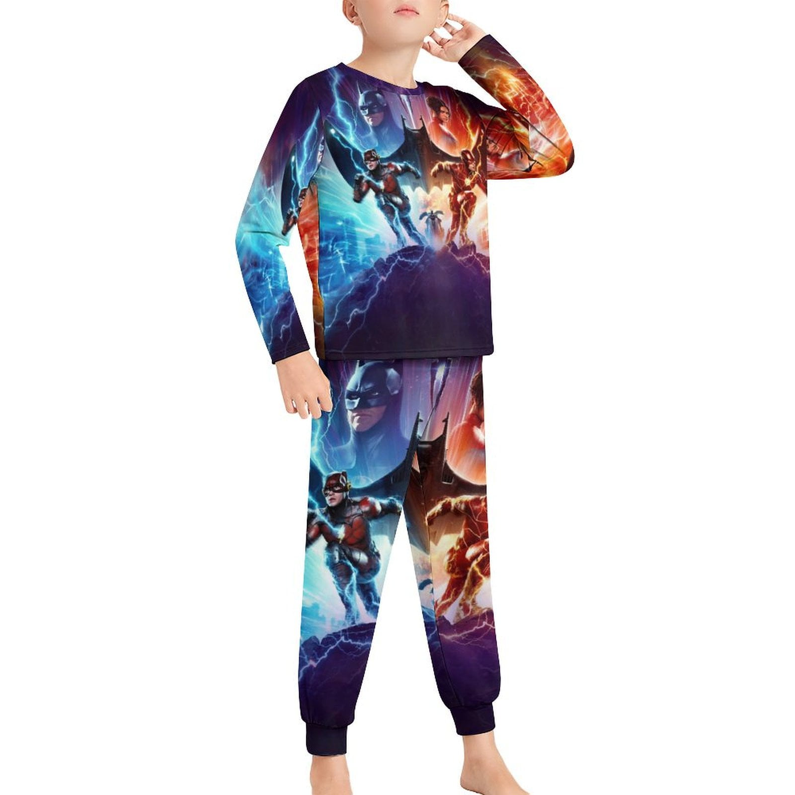 The Flash Ki-ds Pajamas 2 Piece Pjs Set Little Big Bo-ys Gi-rls ...
