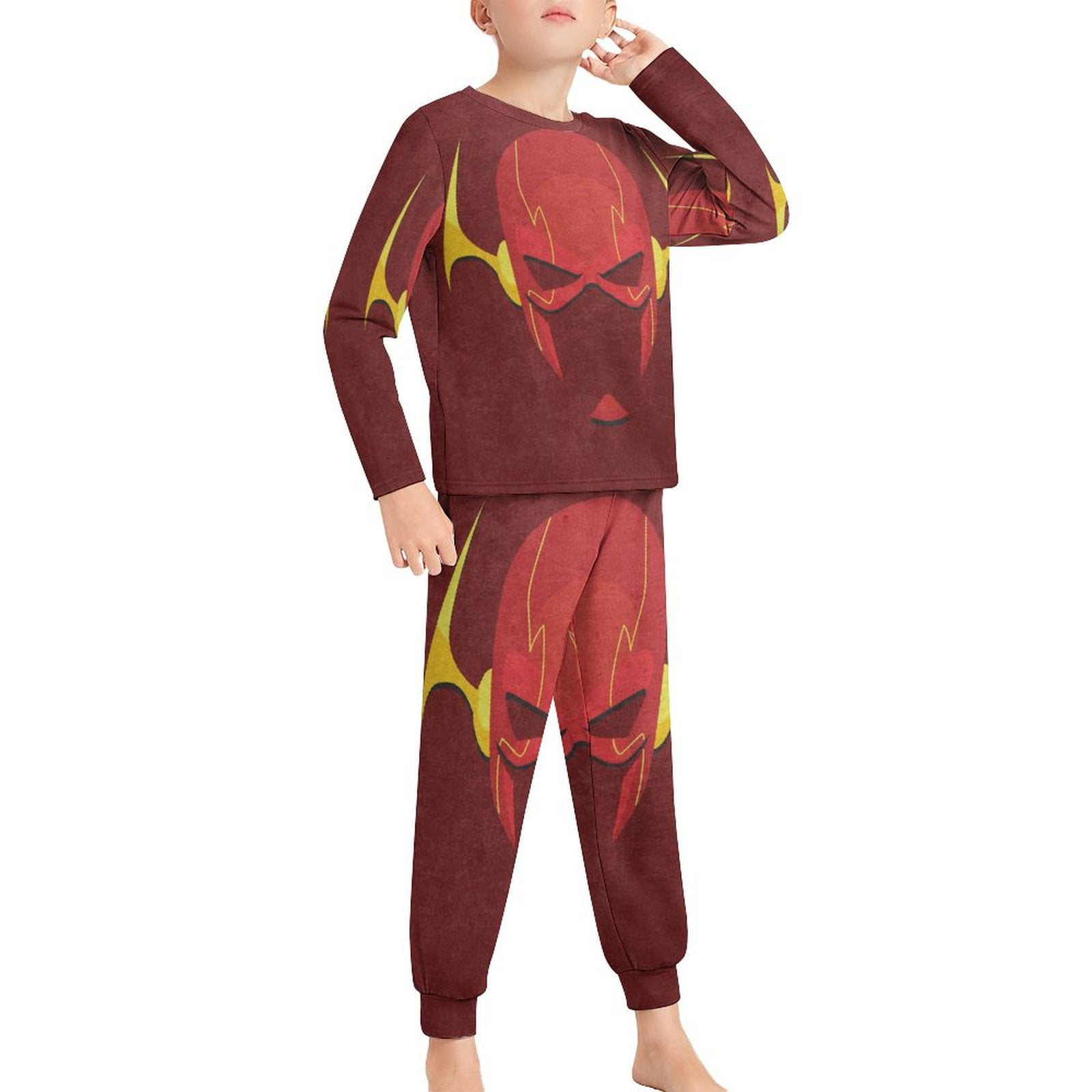 The Flash Ki-ds Pajamas 2 Piece Pjs Set Little Big Bo-ys Gi-rls ...