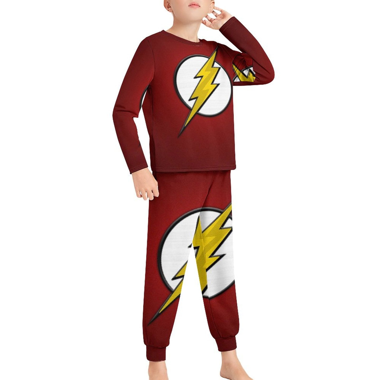 The Flash Ki-ds Pajamas 2 Piece Pjs Set Little Big Bo-ys Gi-rls ...