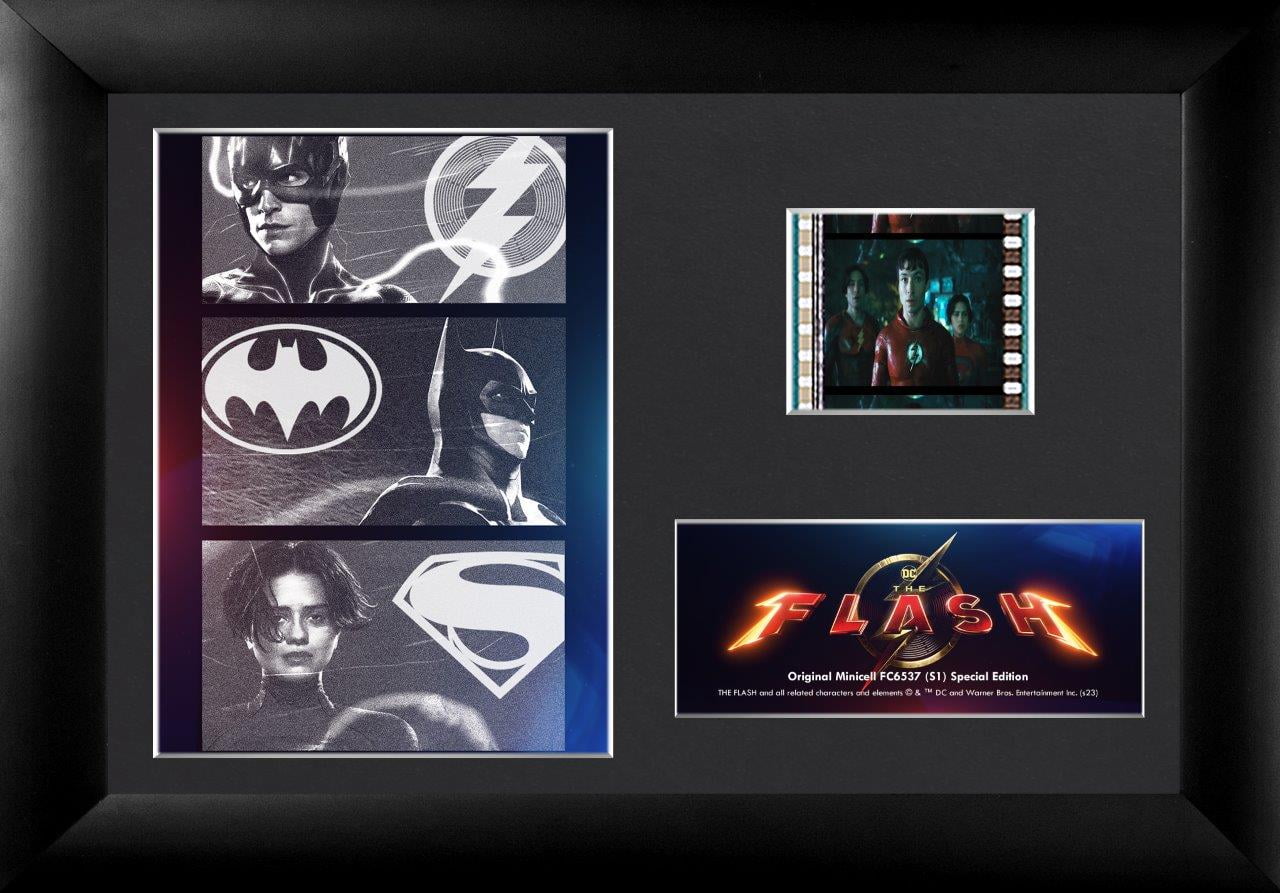 The Flash Movie (Justice League Logos) Minicell FilmCells Framed ...