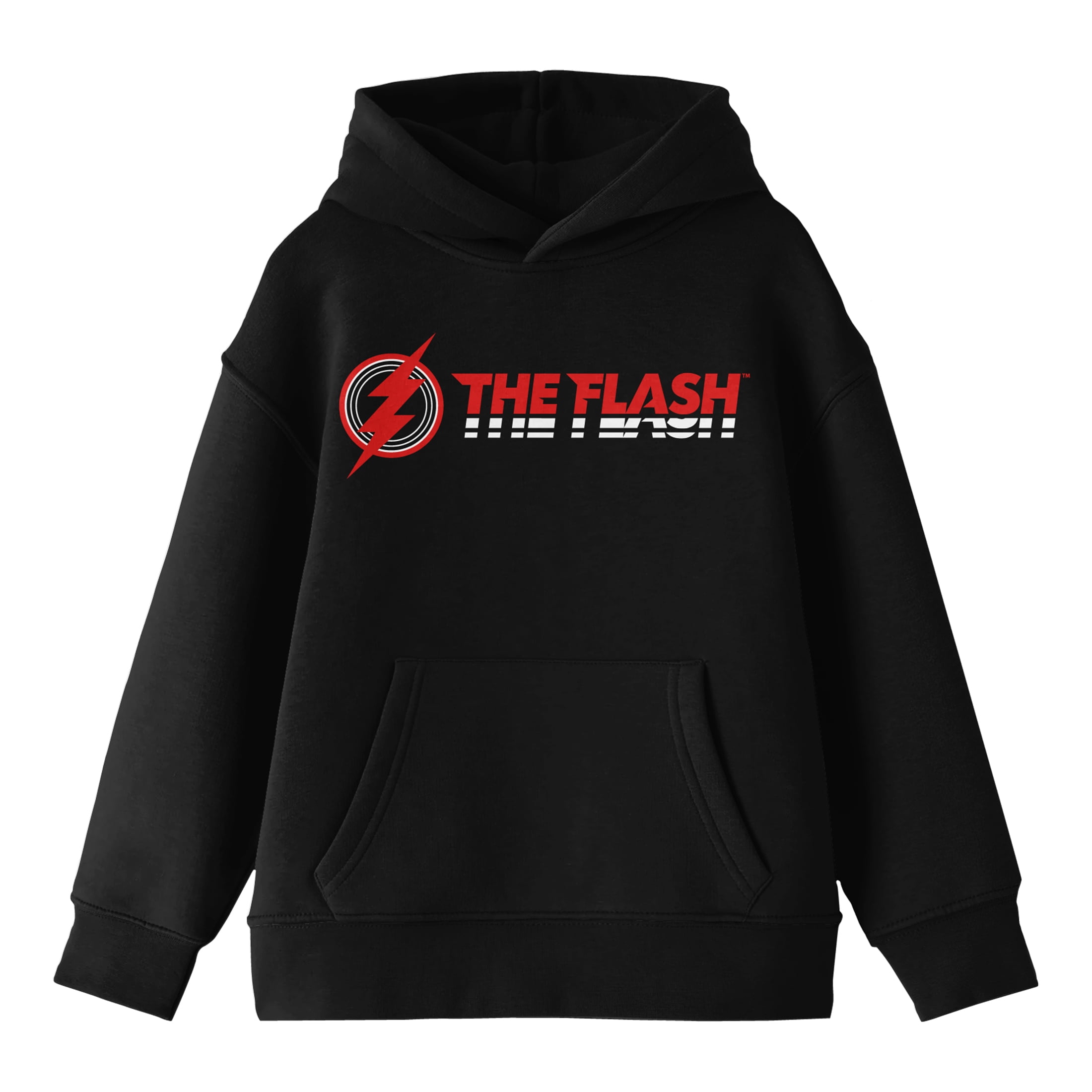 The Flash Movie Red Logo Youth Boys Black Hoodie-Medium - Walmart.com