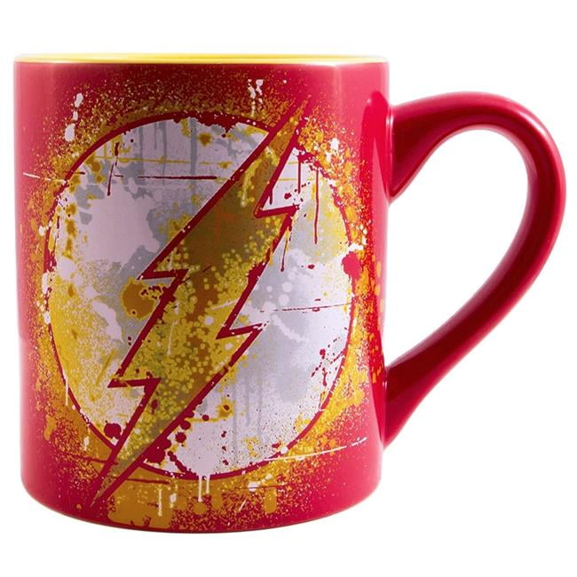 The Flash Paint Splatter 14oz Red Mug - Walmart.com