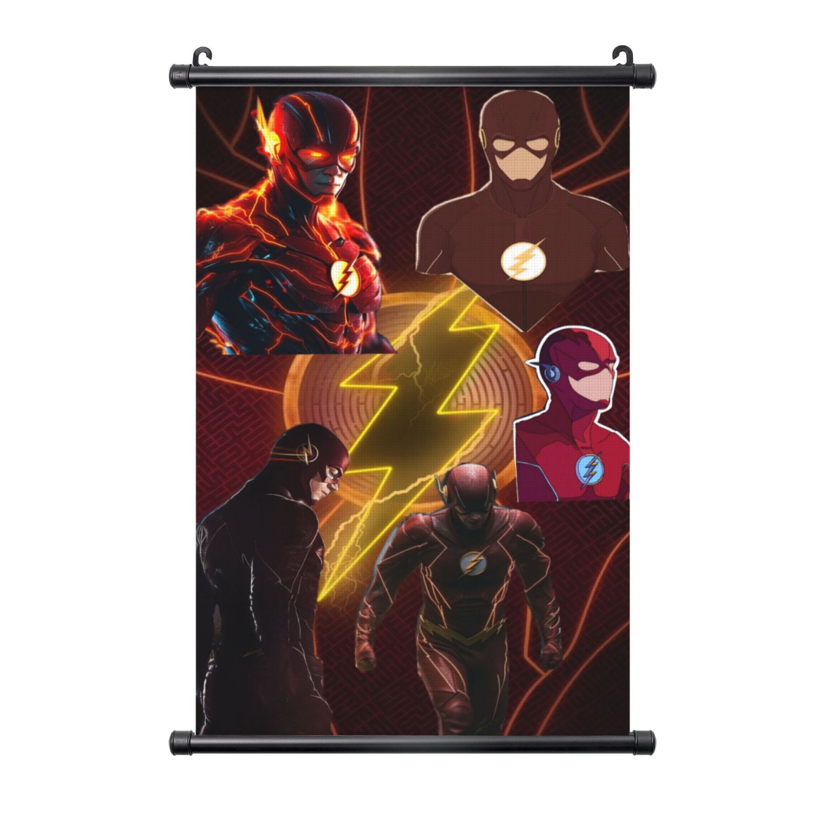 The Flash Posters Wall Hanging Black Plastic Shaft Poster Home Decor ...